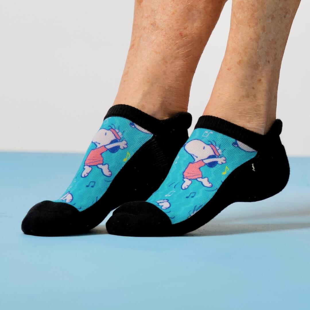 Live Laugh Snoopy 3-Pack Ankle Socks Bundle | Viasox