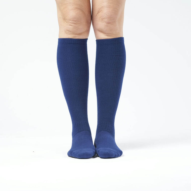Navy Blue Compression Gripper Socks | Viasox Classic Control