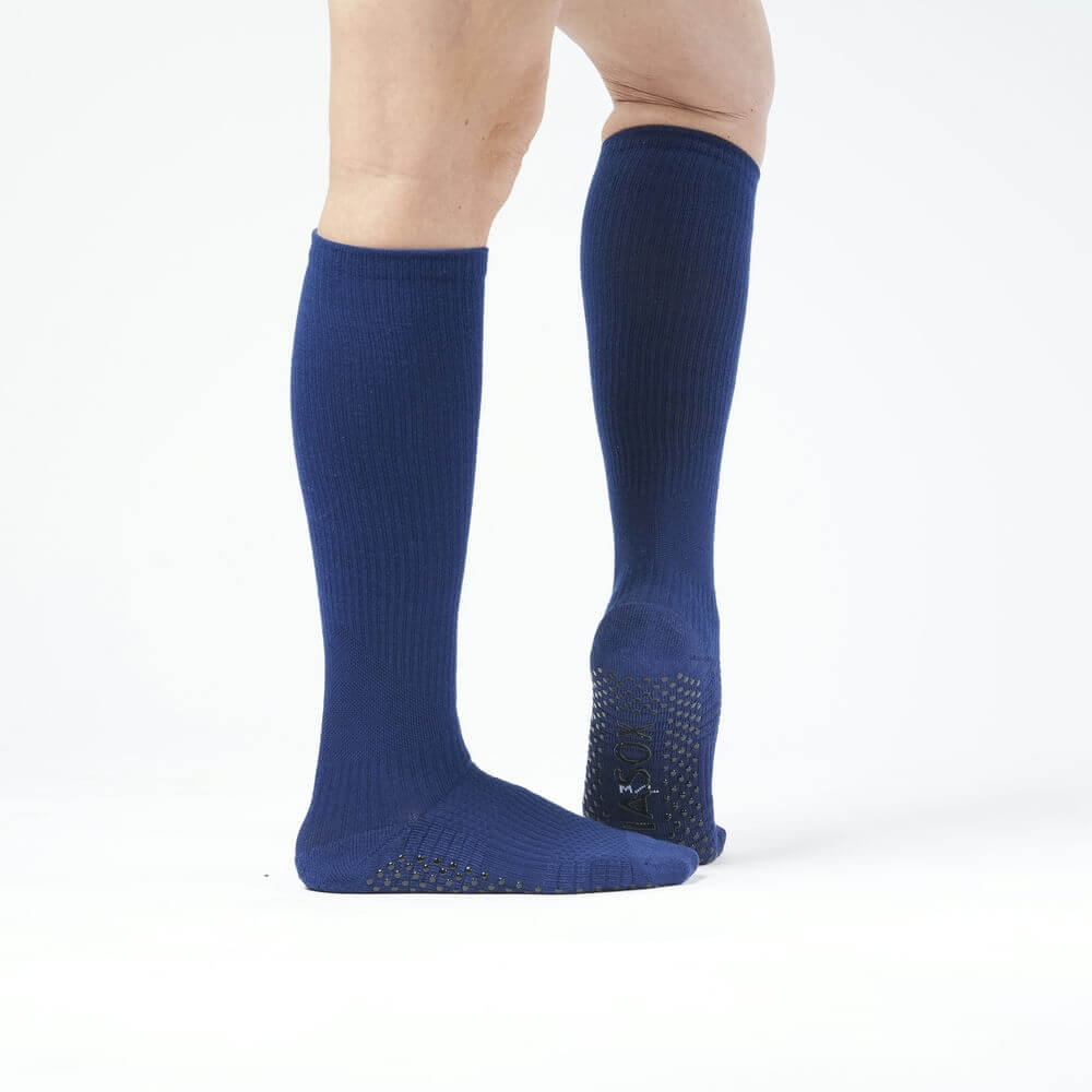 Navy Blue Compression Gripper Socks | Viasox Classic Control