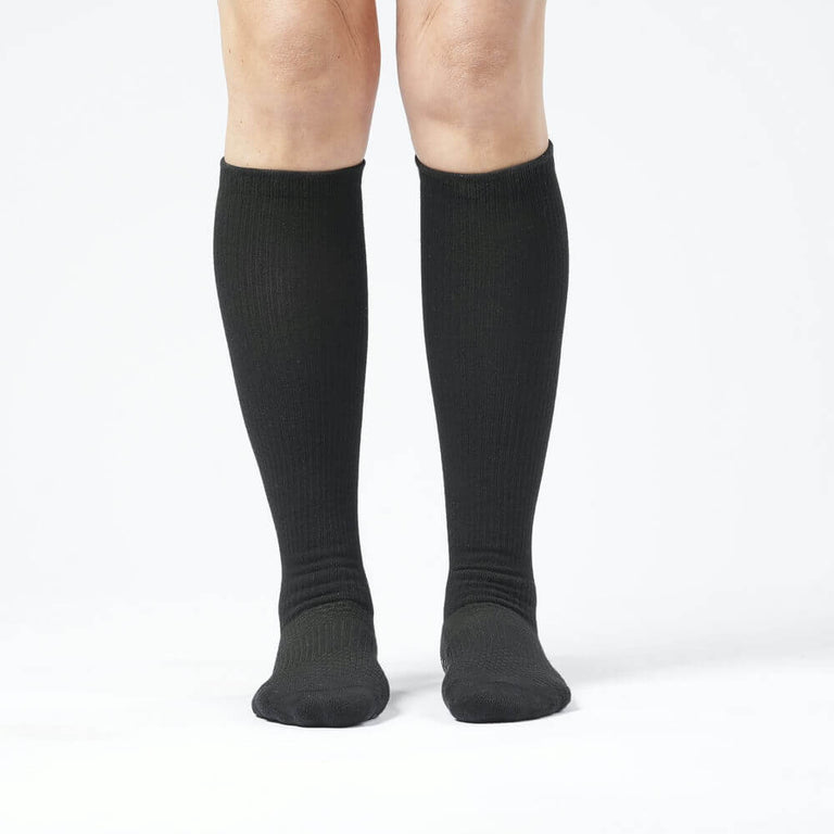 Black Compression Gripper Socks | Viasox Secure Comfort