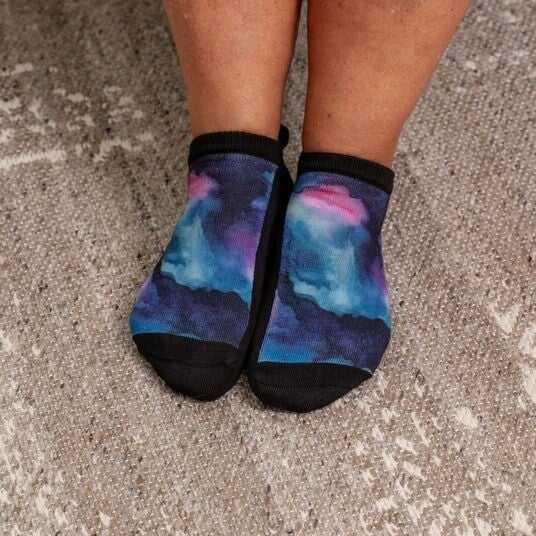 Multicolor Ankle Socks - Northern Lights | Comfort From Viasox
