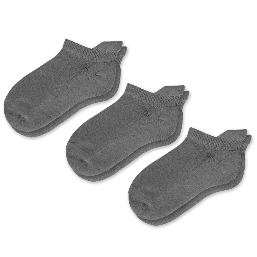Ankle Socks - Gray 3-Pack | Viasox