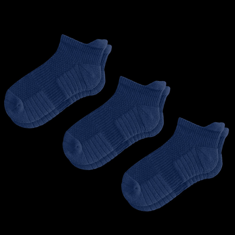Short Compression Socks In Navy Blue | Viasox