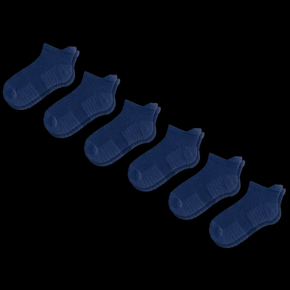 Short Compression Socks In Navy Blue | Viasox