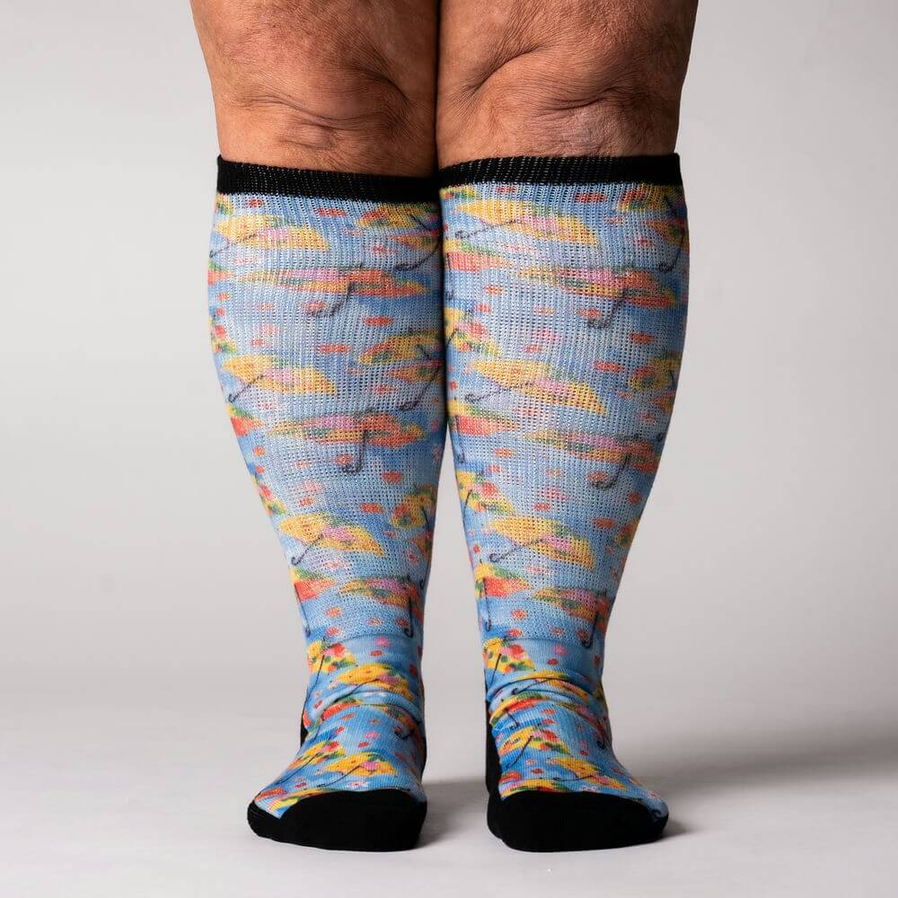 Spring Showers EasyStretch™ Socks by Viasox for Everyday Wear