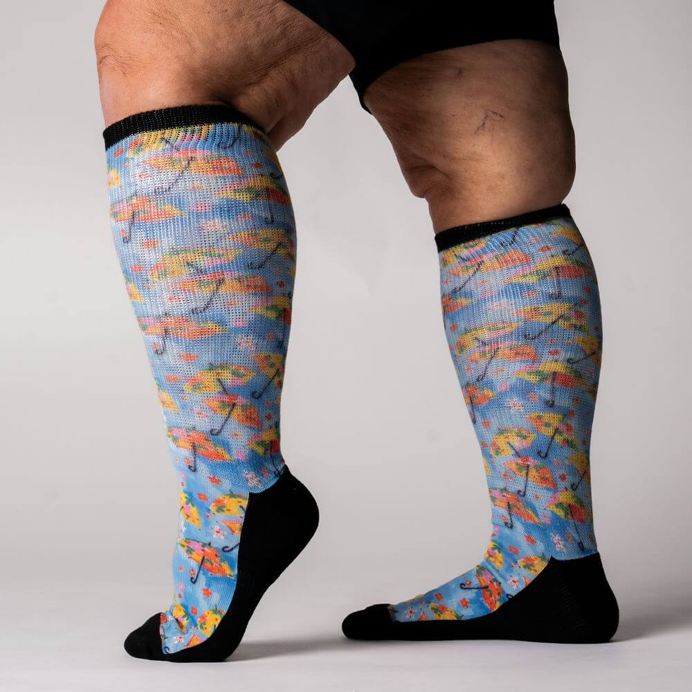 Spring Showers EasyStretch™ Socks by Viasox for Everyday Wear