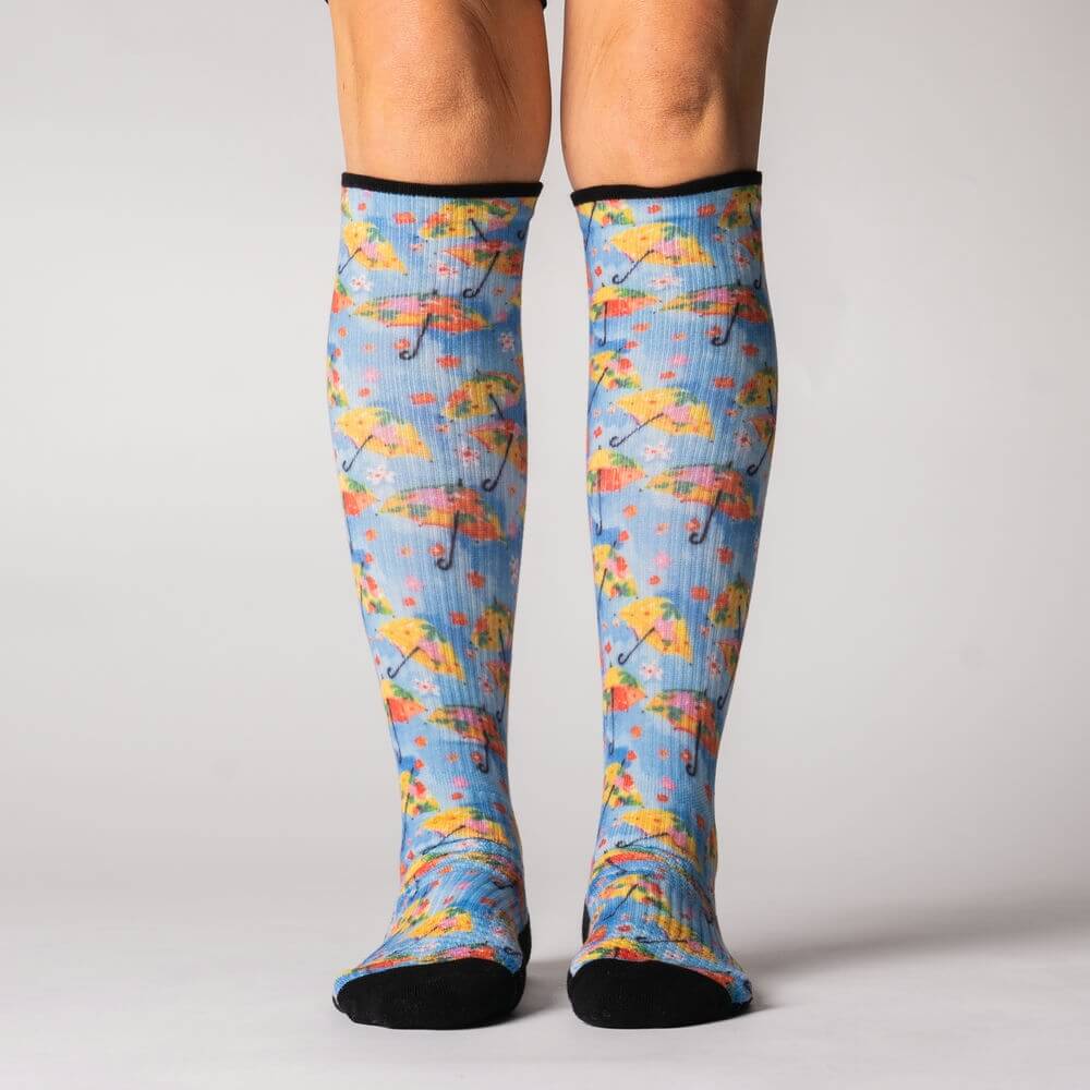 Spring Showers Compression Socks by Viasox for Everyday Wear