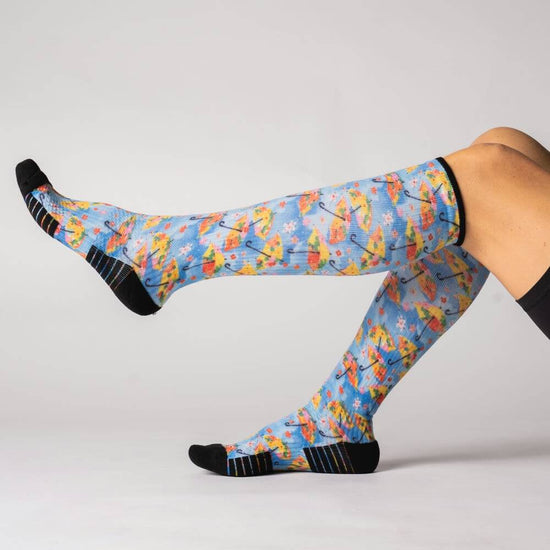 Spring Showers Compression Socks by Viasox for Everyday Wear
