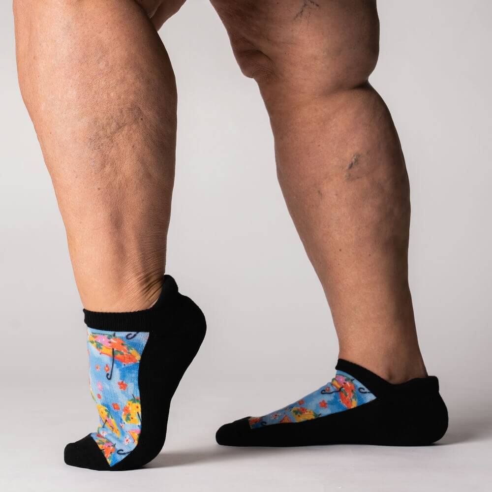 Spring Showers Ankle Socks by Viasox for Everyday Wear