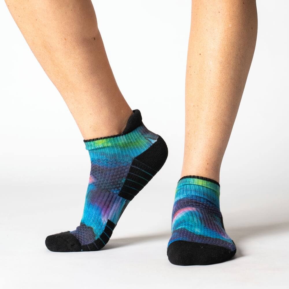 Viasox Northern Lights Ankle Compression Socks for Comfort and Style