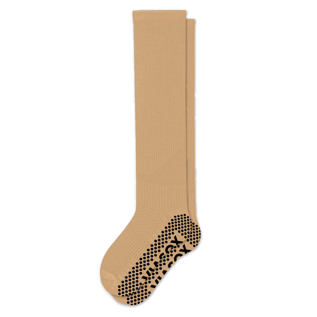 Tan Compression Gripper Socks | Viasox Subtle Support & Grip