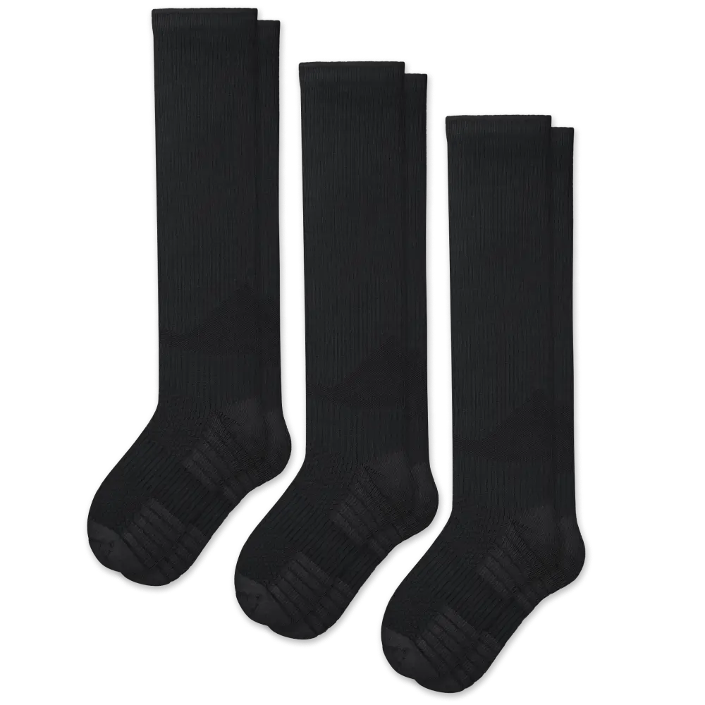 Compression Socks 3-Pack- Black | Comfort From Viasox