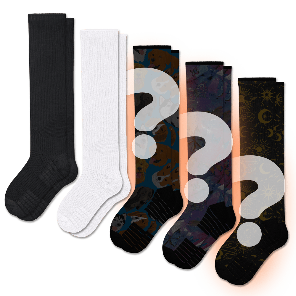 Monochrome & Mystery Compression Socks Bundle 5-Pack – Viasox