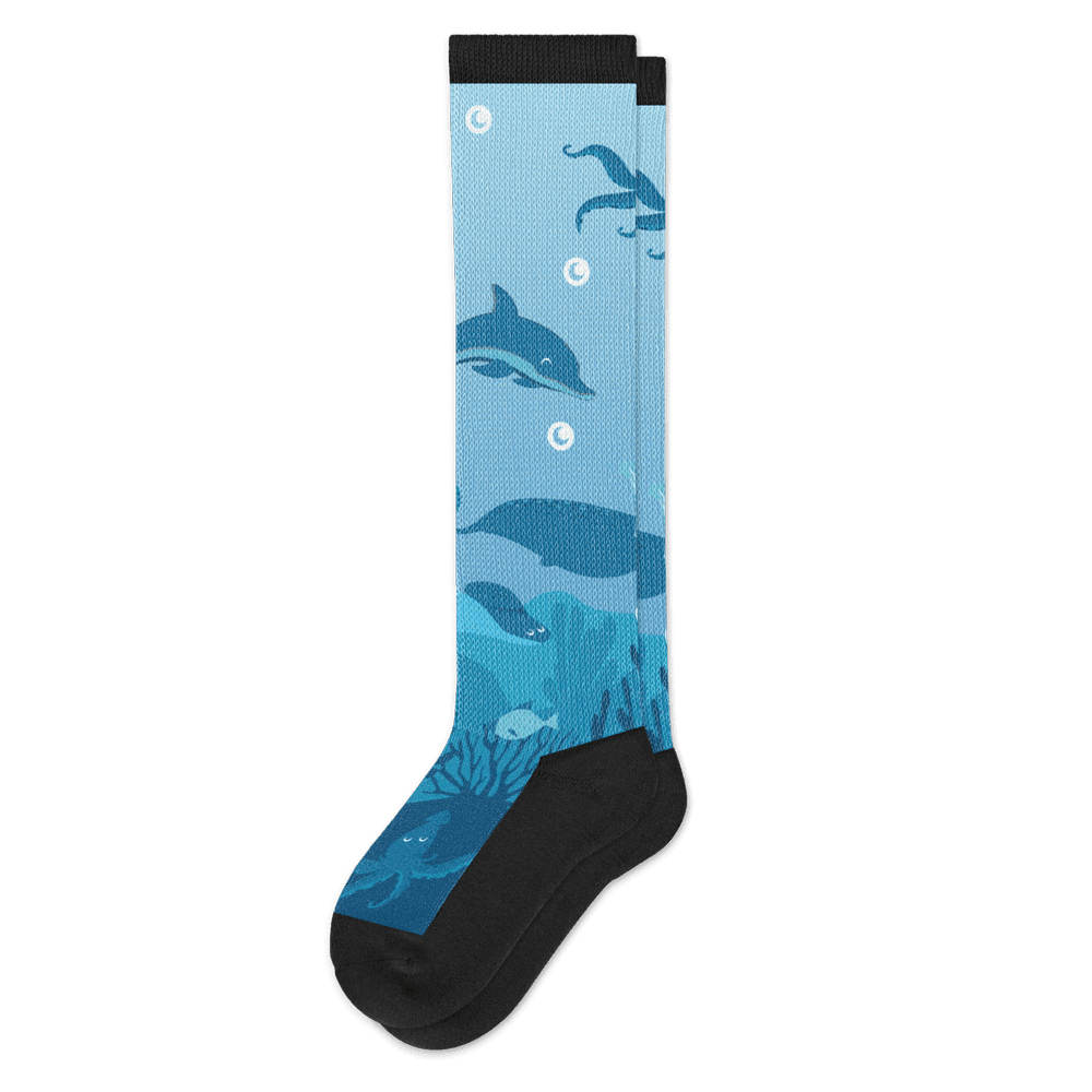 Sea Life Socks - Deep Sea Pattern Socks | Comfort From Viasox