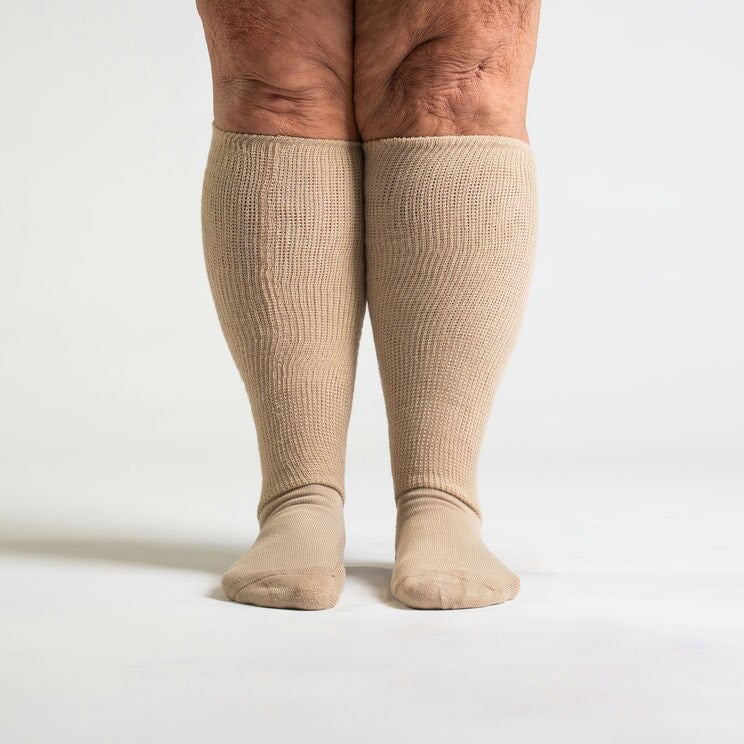 Tan Socks - Soft & Stretchy 3-Pack For Support | Viasox
