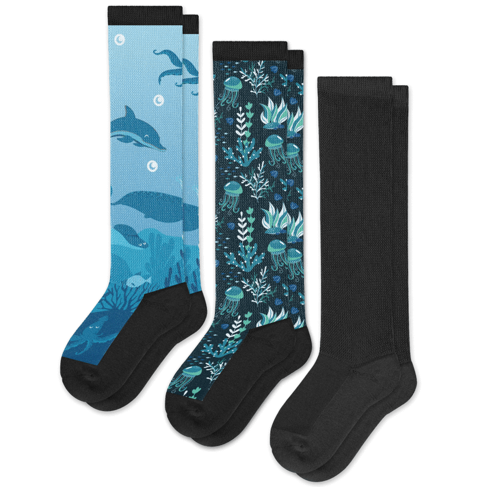 Dark Waters EasyStretch™ Socks Bundle 3-Pack From Viasox