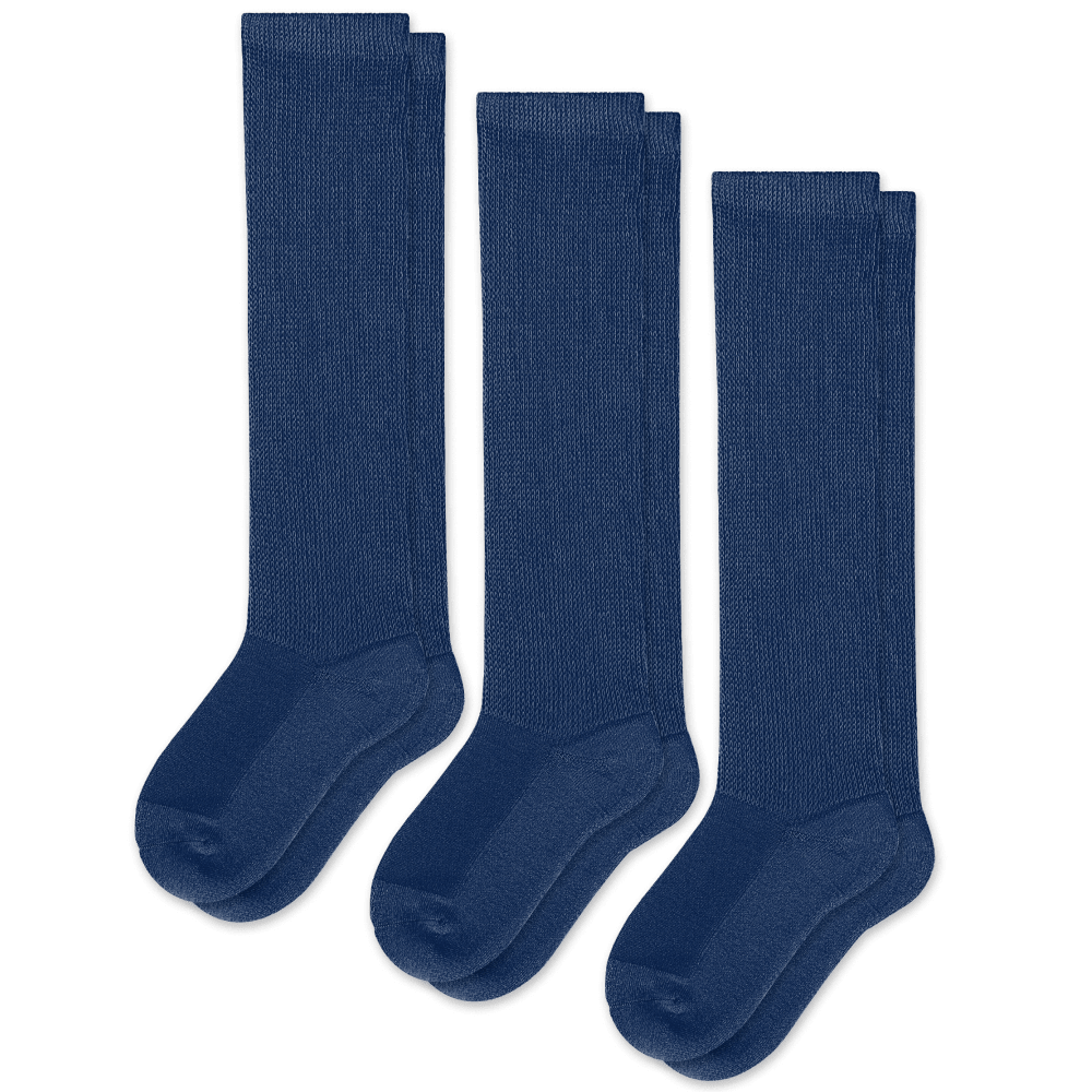 Navy Blue EasyStretch™ Socks Bundle 3-Pack From Viasox