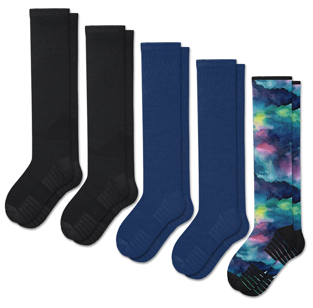 Viasox Peanuts Compression Socks 5-Pack Bundle - Style & Support