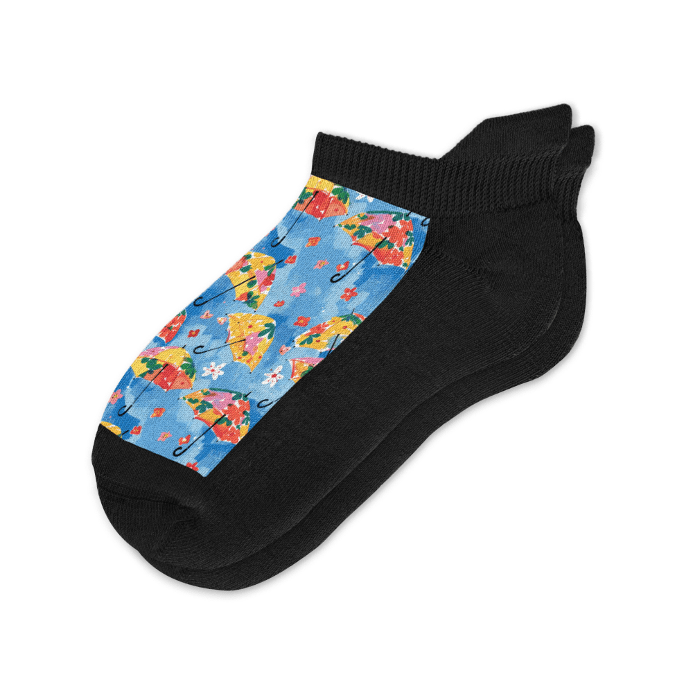 Spring Showers Ankle Socks by Viasox for Everyday Wear