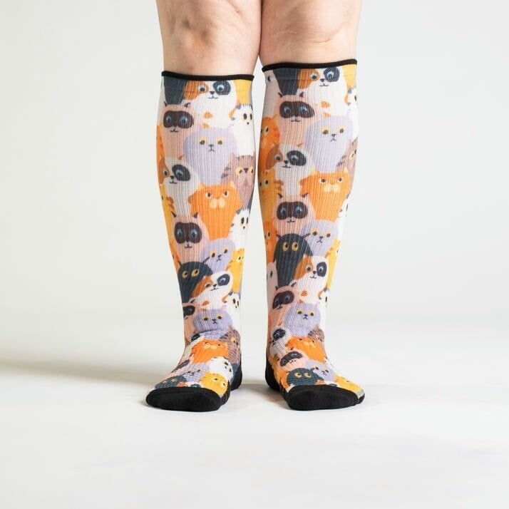 Cat Lovers Compression Socks 3-Pack Bundle by Viasox