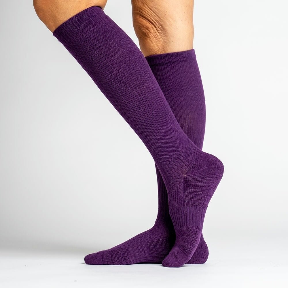 Purple Compression Socks - Moisture-Wicking | Viasox