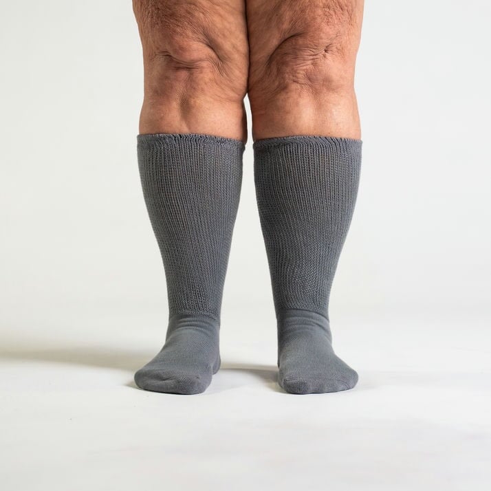 Gray EasyStretch™ Socks From Viasox | Comfort & Support